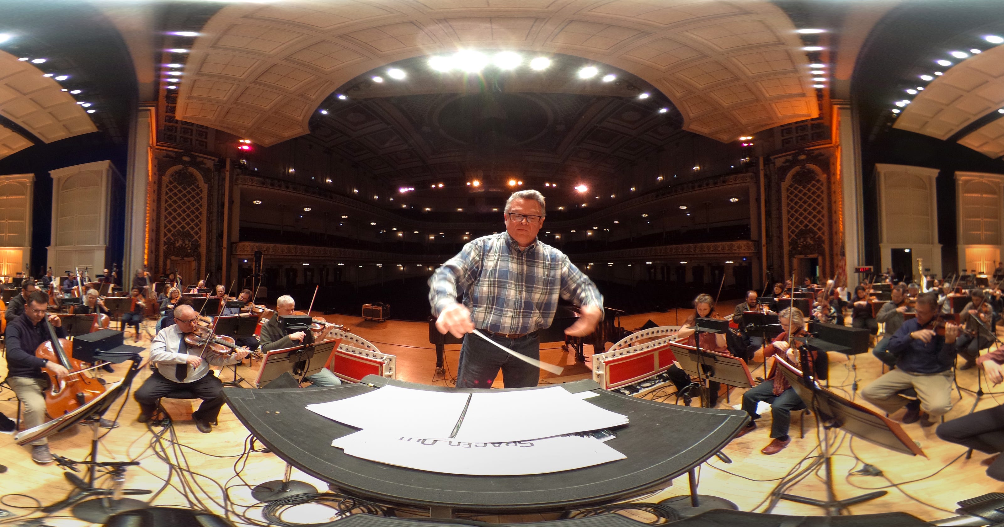VIDEO: A 360-degree view of a Cincinnati Pops Orchestra rehearsal