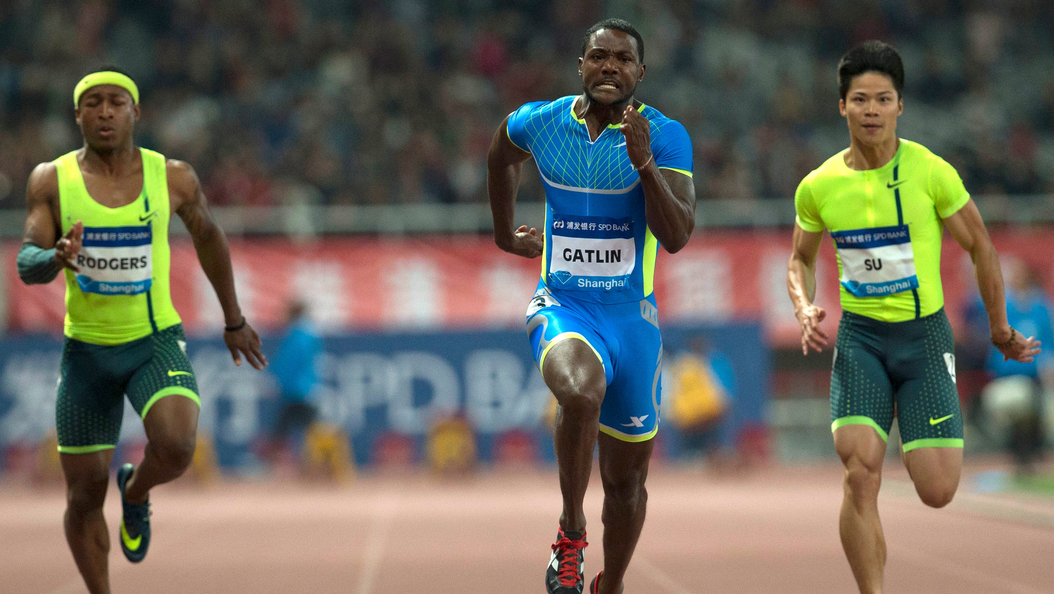 Justin Gatlin runs fastest 100 in world this year