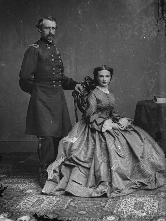 Mrs. Custer made the stand at Little Bighorn last