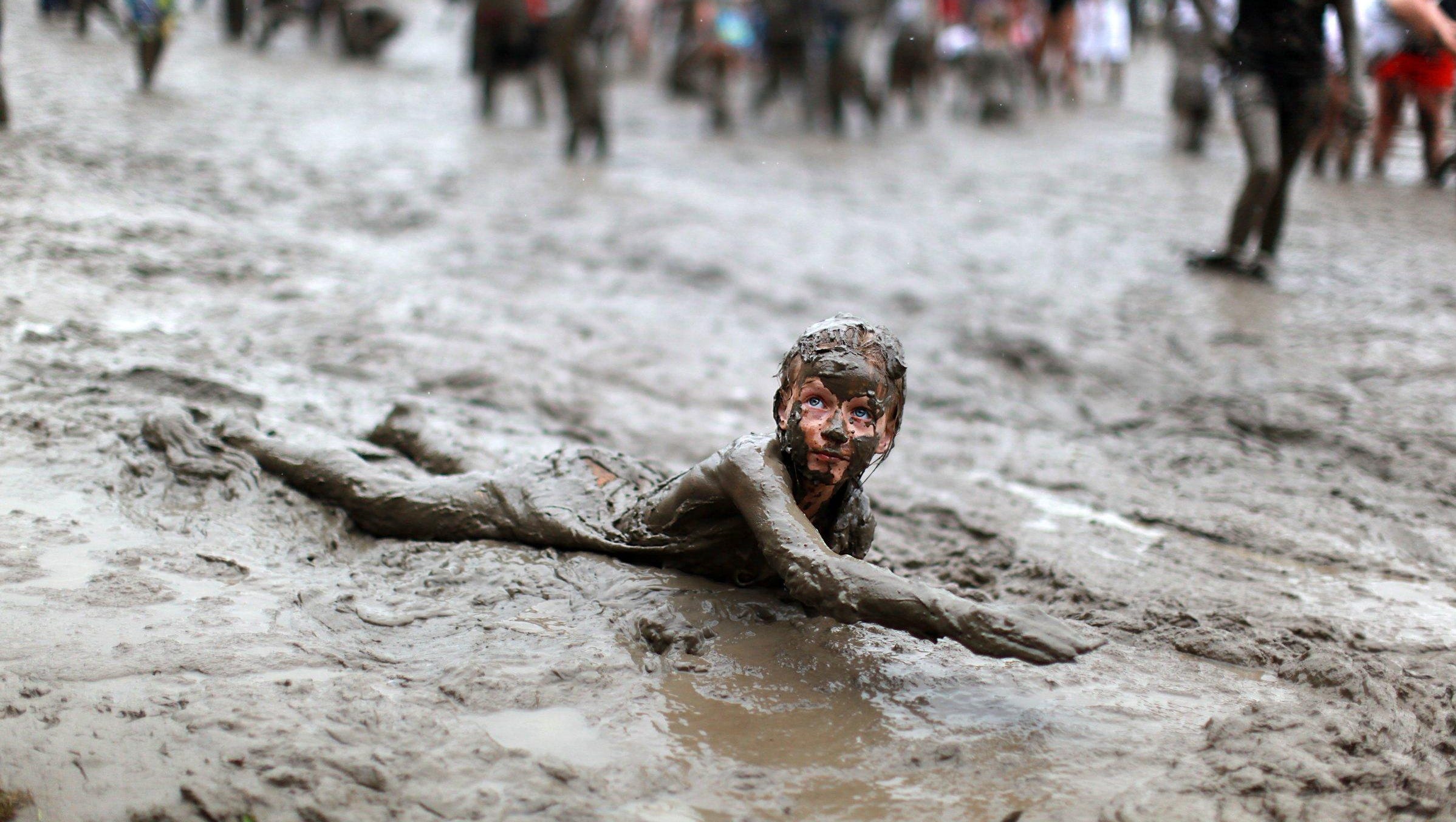 Thousands get down and dirty at annual Mud Day festival