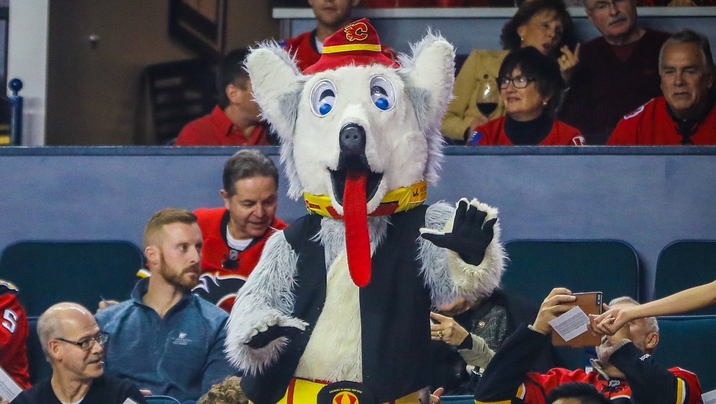 NHL mascots head to work
