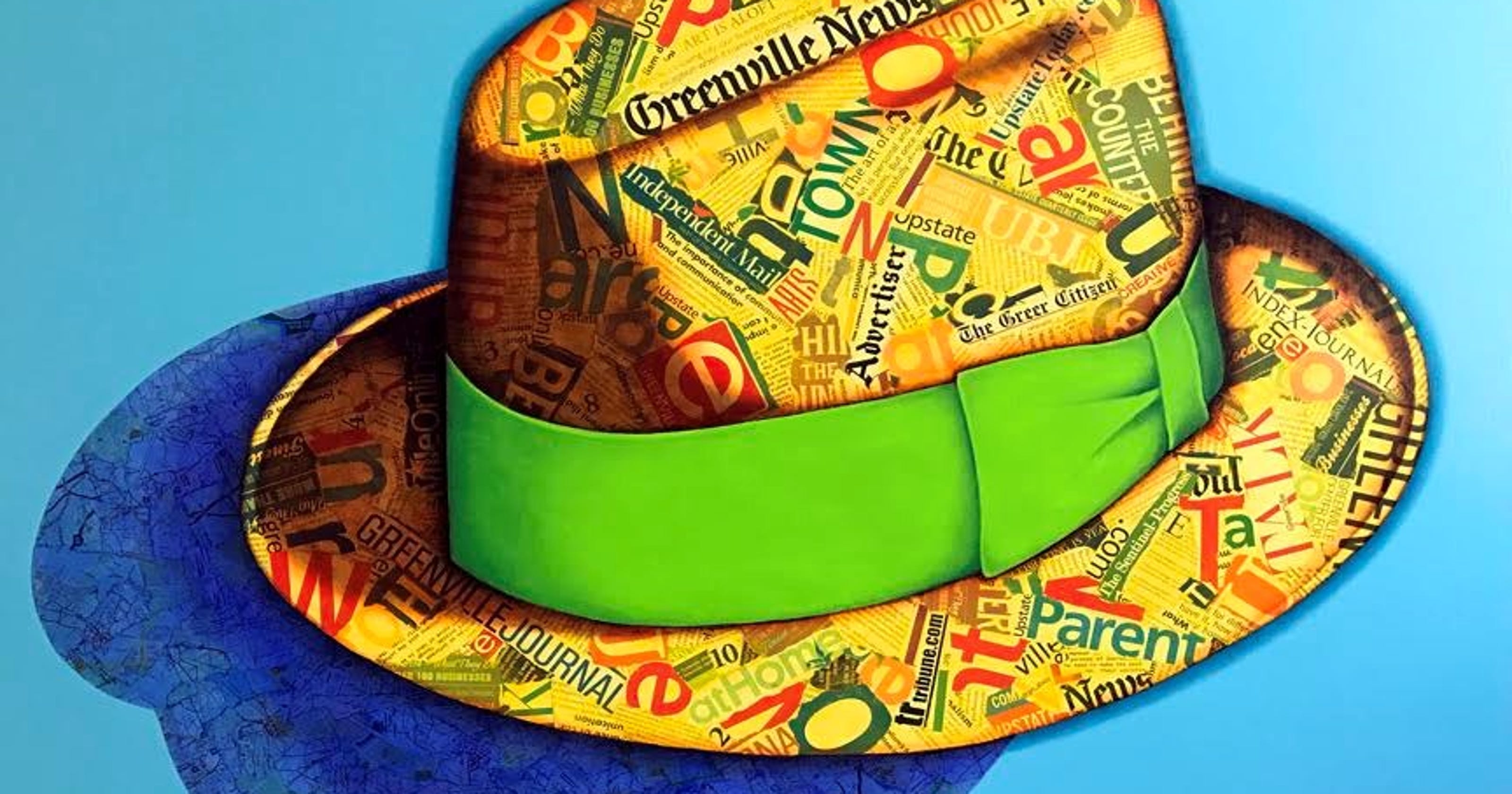 Artist Keith Grace incorporates local media into work