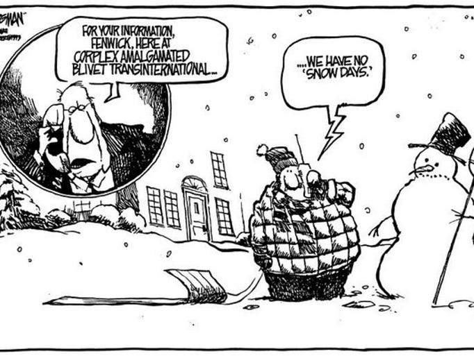Jim Borgman's cold weather cartoons