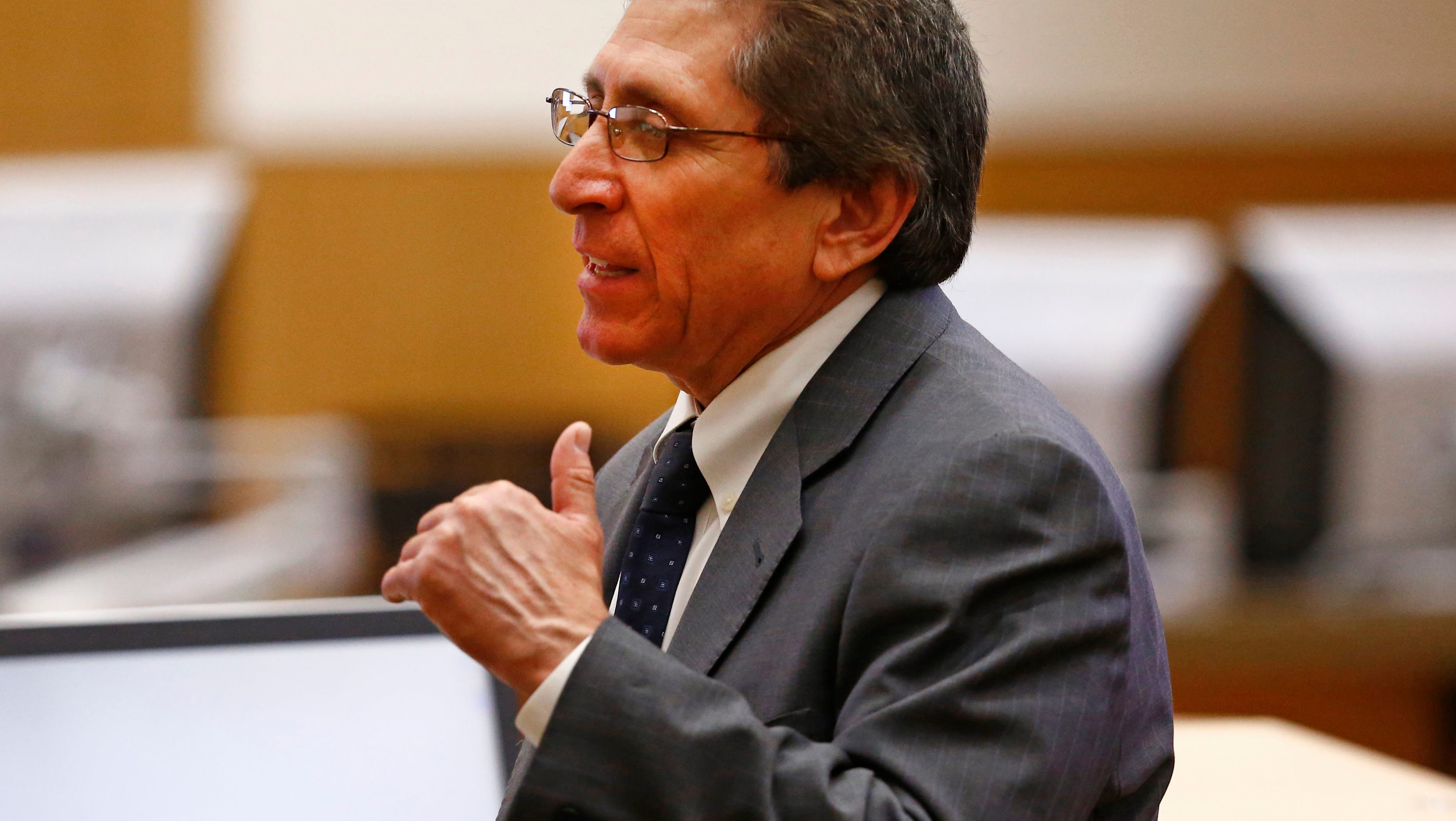 Prosecutor Juan Martinez makes his closing arguments to the jury on ...