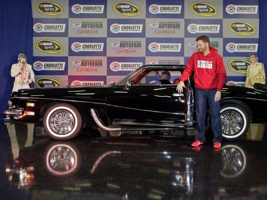 Dale Earnhardt Jr. drives historic Elvis car