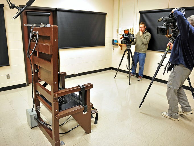 Execution chamber at Riverbend Maximum Security Institution