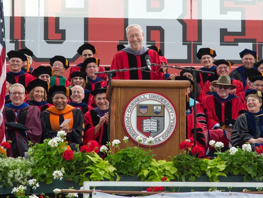 Rain can't stop Cornell commencement
