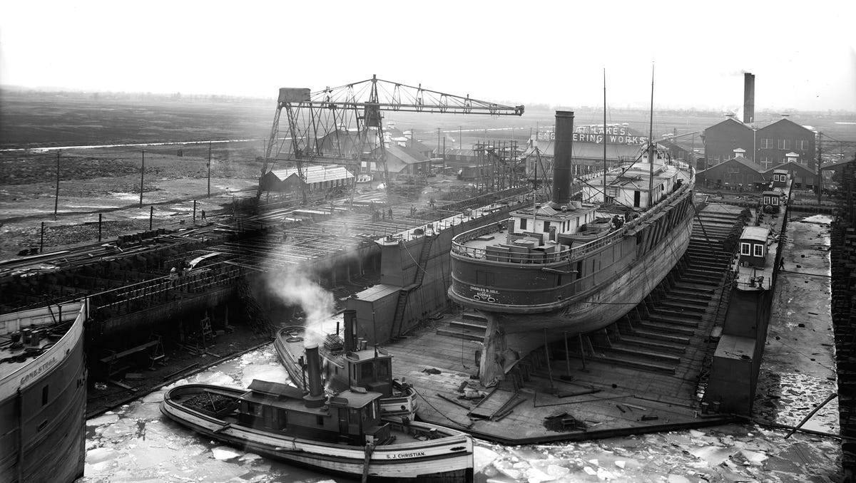 Historic shipbuilding in the Great Lakes