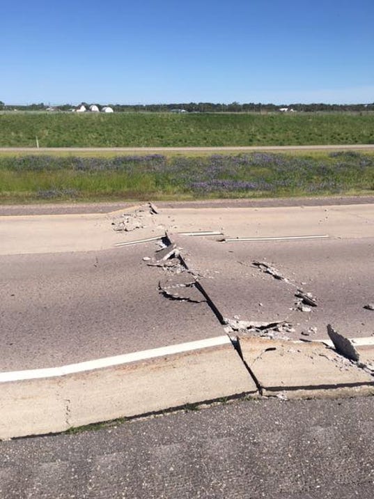 Pavement buckles in southern Wisconsin as temperatures soar into high 80s