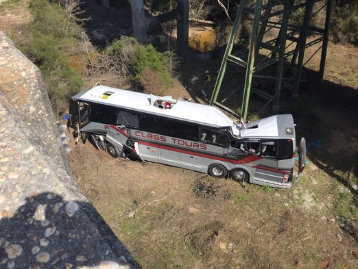 Alabama tour bus crash: Name of driver killed in I-10 wreck released