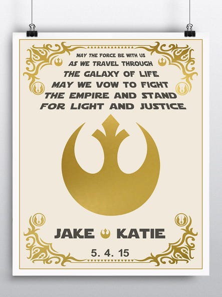 Star Wars Wedding Ideas