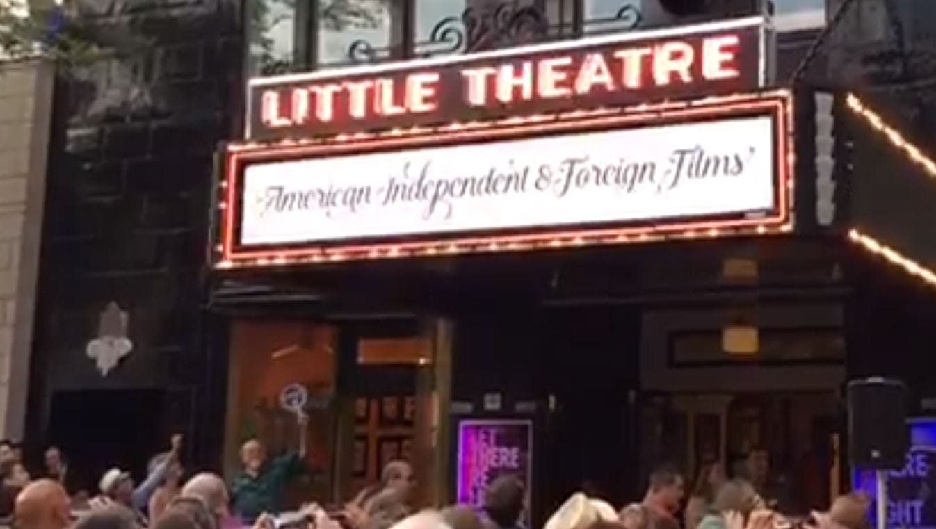 Little Theatre lights up its newly-refurbished and iconic marquee