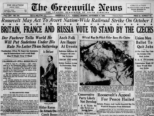 The 1938 Sudetenland Crisis