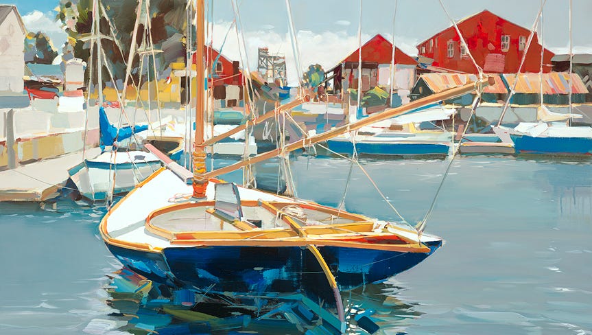 Shore paintings on display at Stone Harbor art gallery
