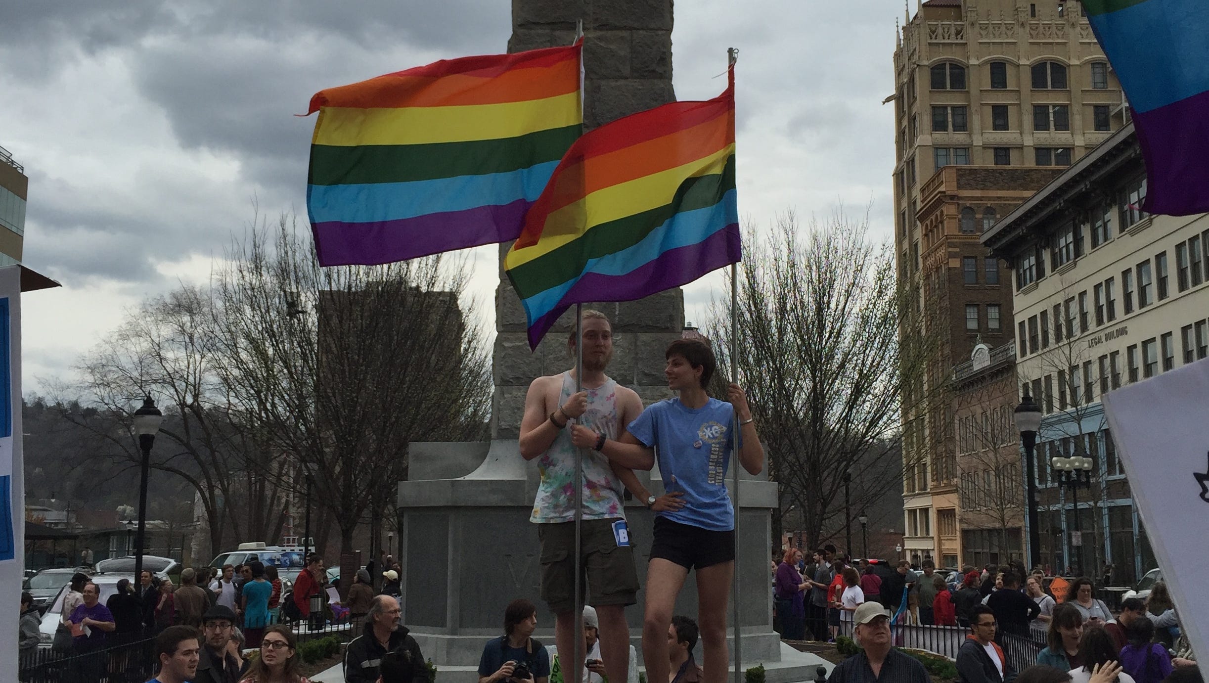 Anti-LGBT law protesters: 'Full of resolve' and love