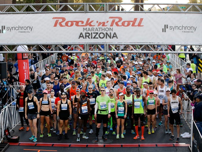 2019 Rock 'n' Roll Arizona marathon spectator, traffic guide