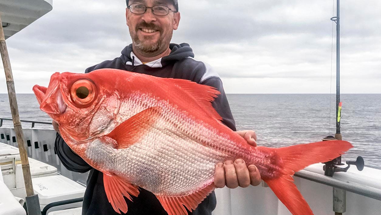Exotic deepwater fish caught on the Voyager