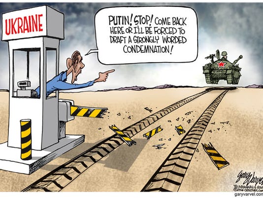 Cartoonist Gary Varvel: Response to Putin's invasion of Ukraine