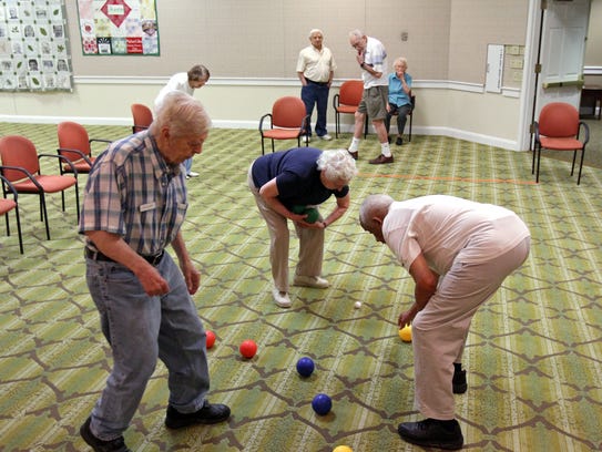 Seniors at Arbor Glen benefit from bocce ball group