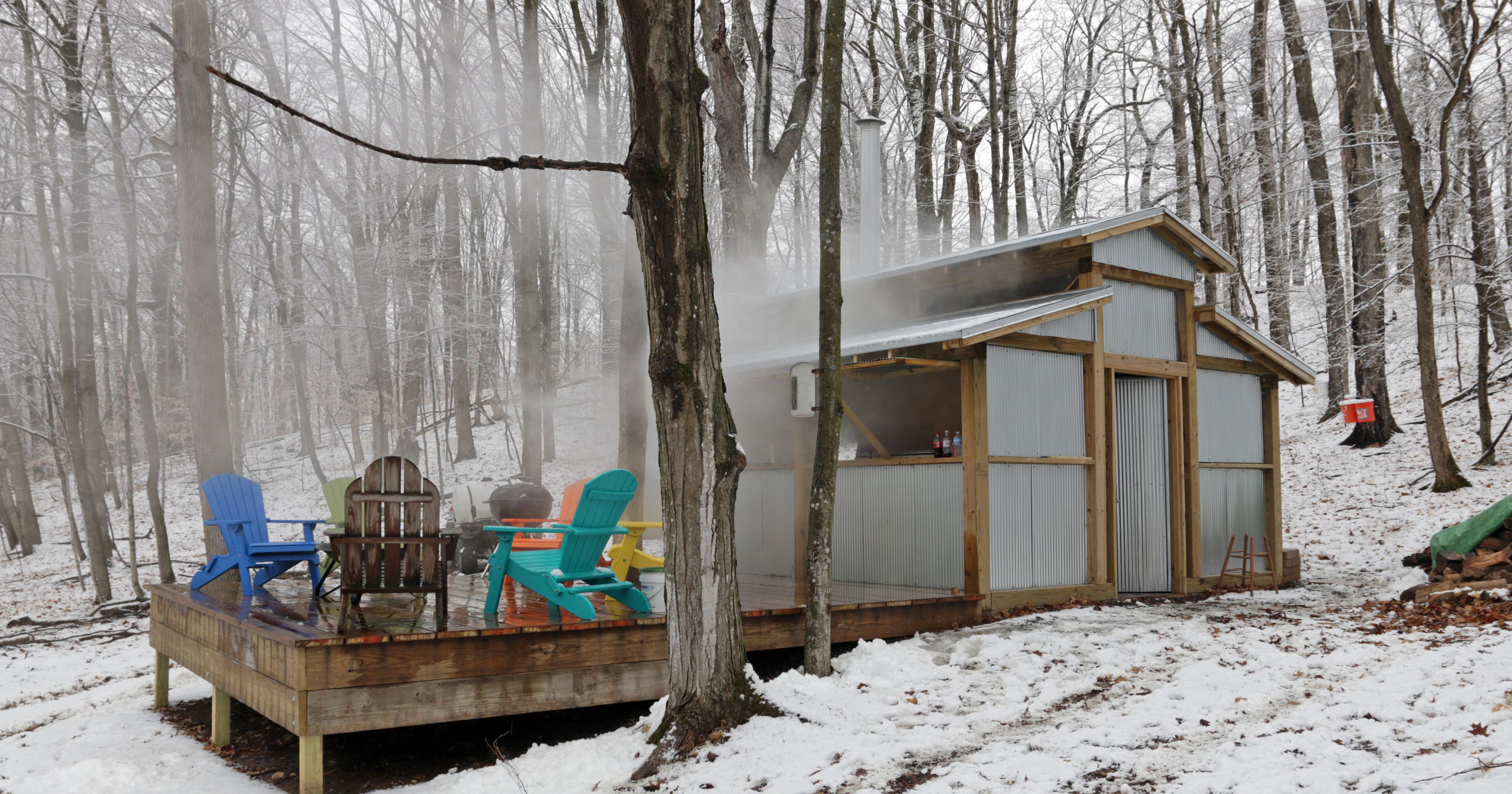 Making maple syrup is sweet