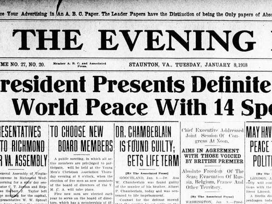 Woodrow Wilson's 'Fourteen Points' speech turns 100