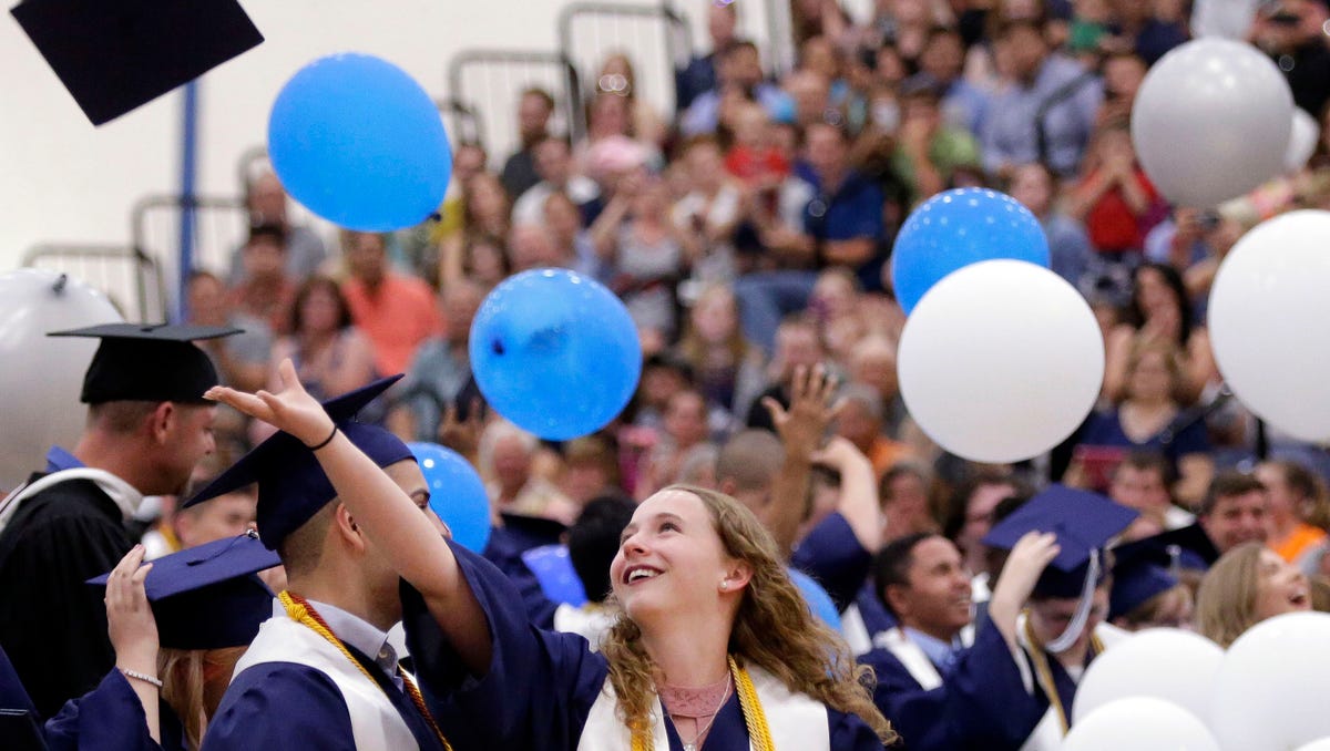Menasha High School 2018 graduation