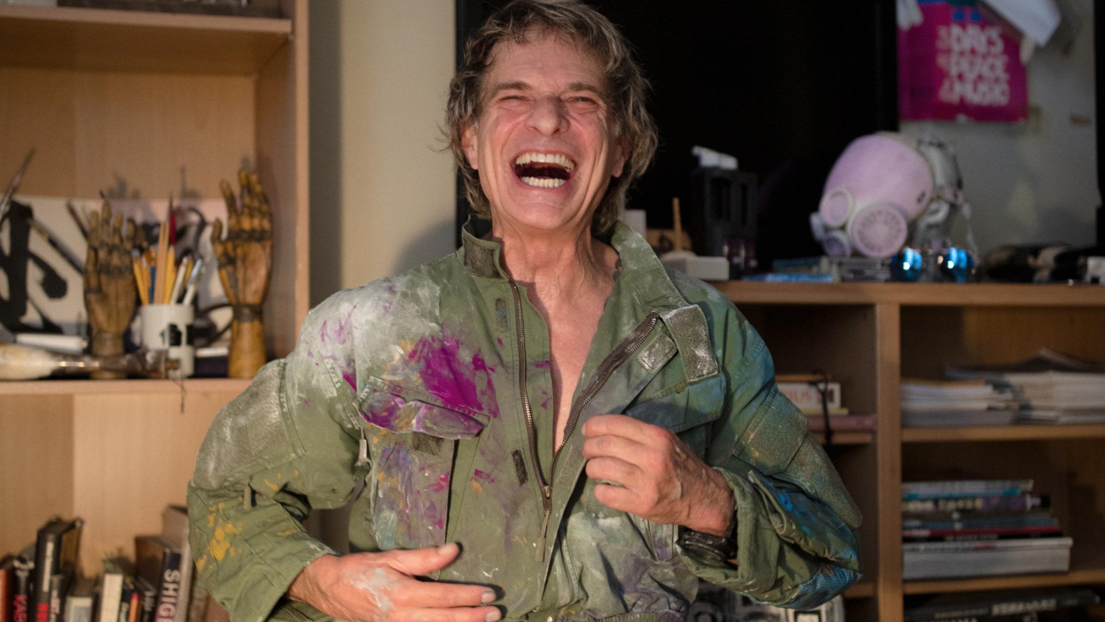 David Lee Roth letting artwork do the talking