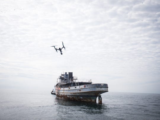 Ship that served at Iwo Jima latest addition to reef