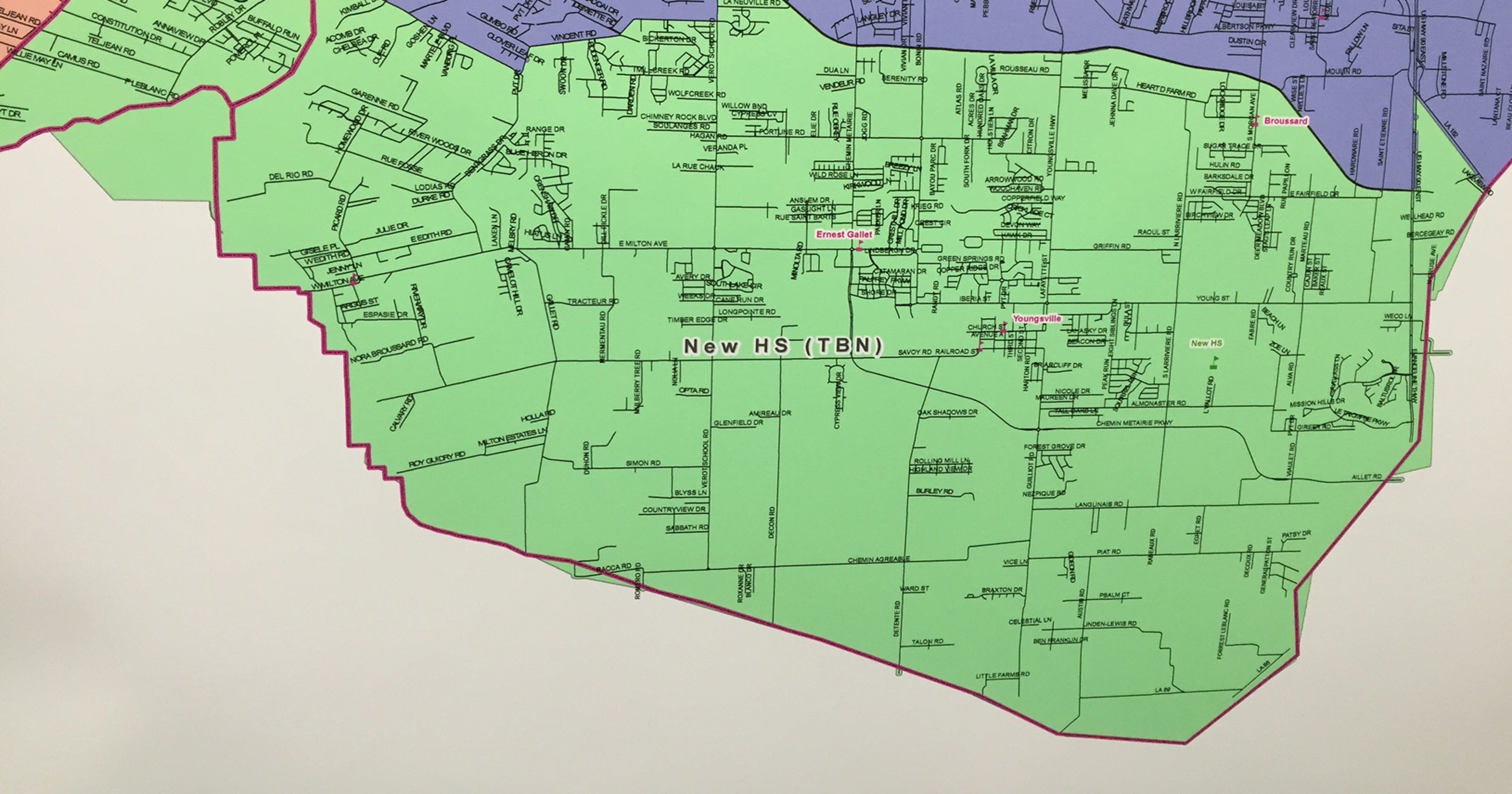 Zone boundaries released for new high school