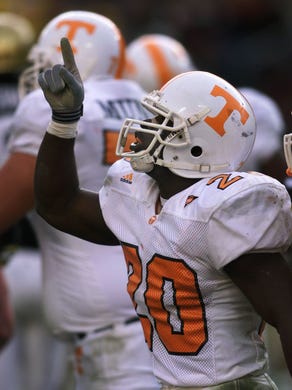 Tennessee football running backs Travis Henry, Chuck Webb, Jamal Lewis