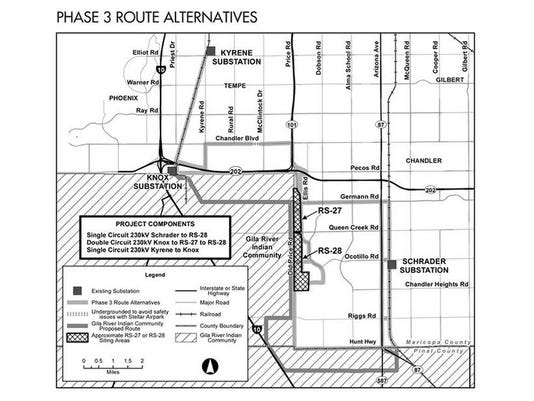 SRP updates Chandler high-voltage power line proposal