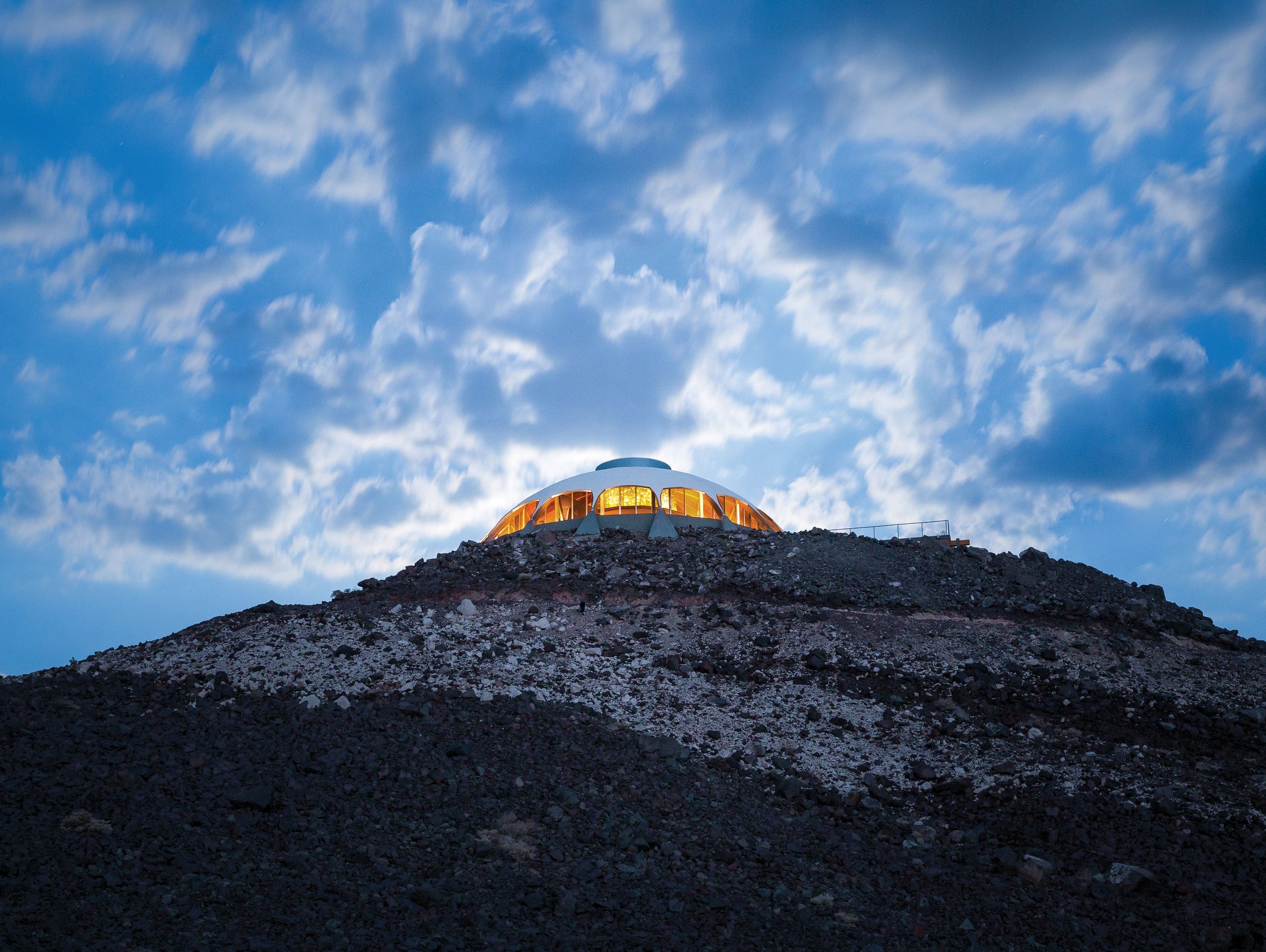 Step inside the Volcano House, a desert masterpiece