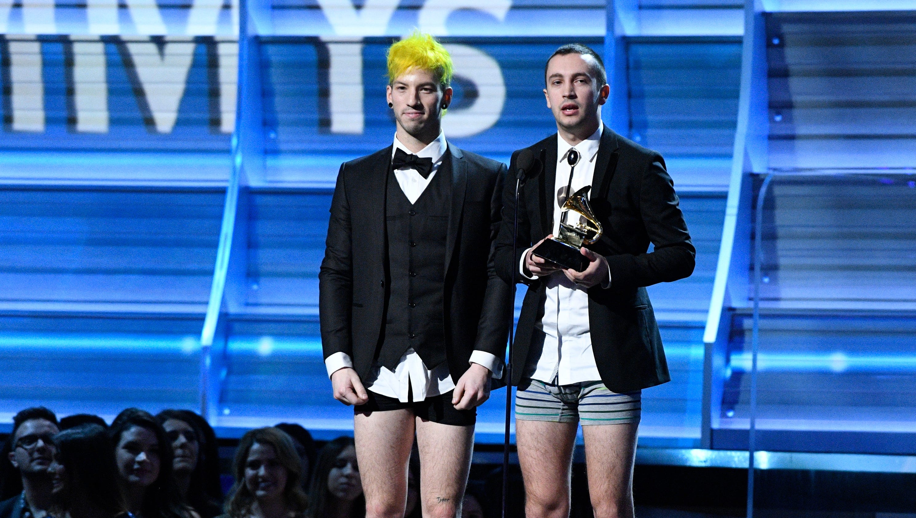 Live from the 2017 Grammy Awards: Twenty One Pilots named best pop duo
