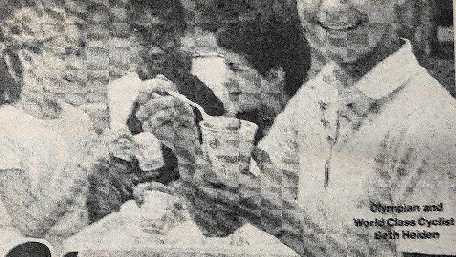 Milk, yogurt and Olympian Beth Heiden: A true story