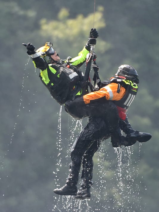 Why were helicopters flying over York?