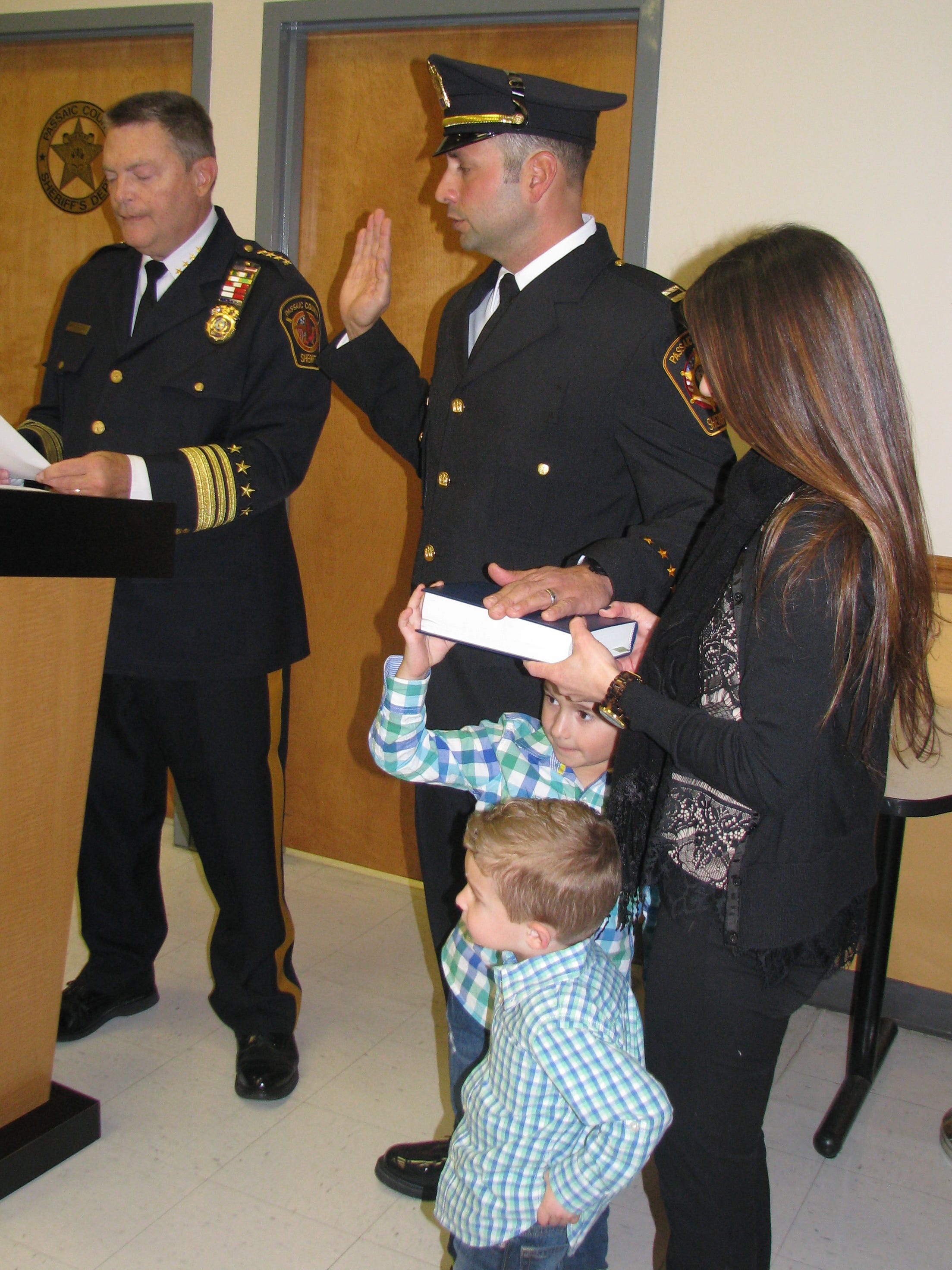 Chief, 2 captains sworn in by Passaic County sheriff
