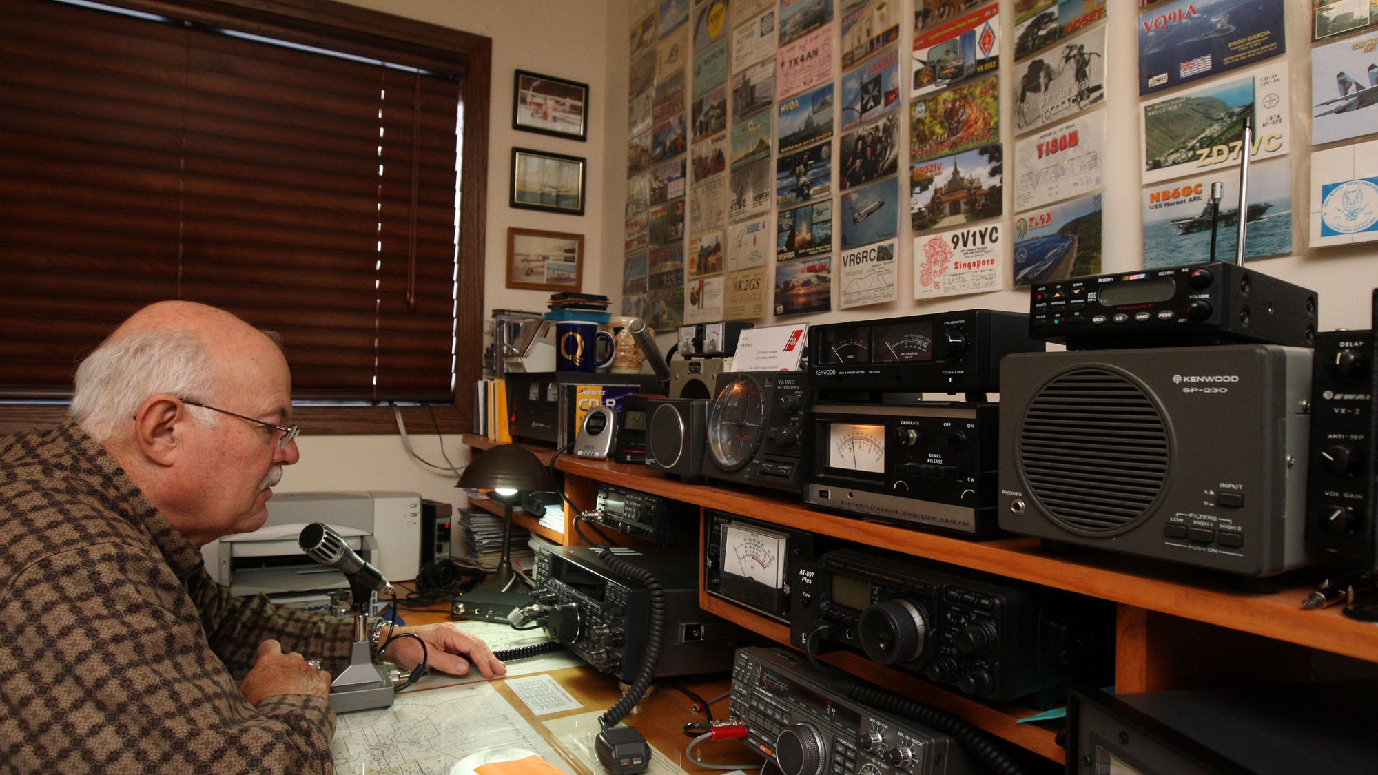 Men support fading ham radio habit