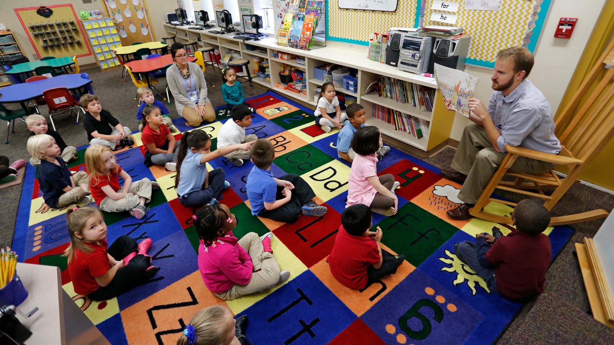 Diverse students, but mostly white teachers