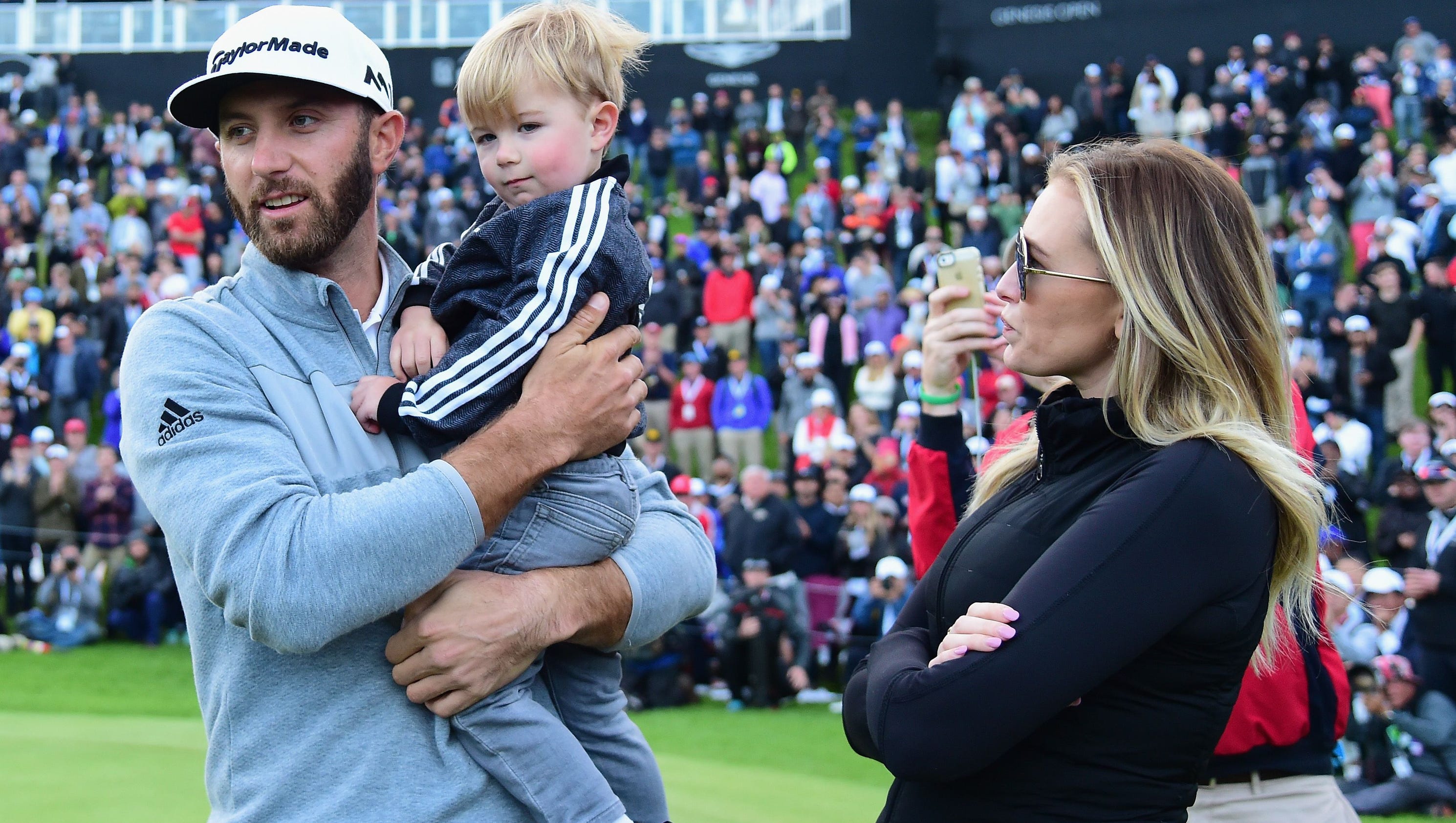 U.S. Open: Dustin Johnson, Paulina Gretzky welcome baby to family