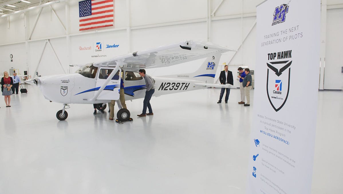 MTSU aerospace students Top Hawk winners, earn Cessna Skyhawk 172