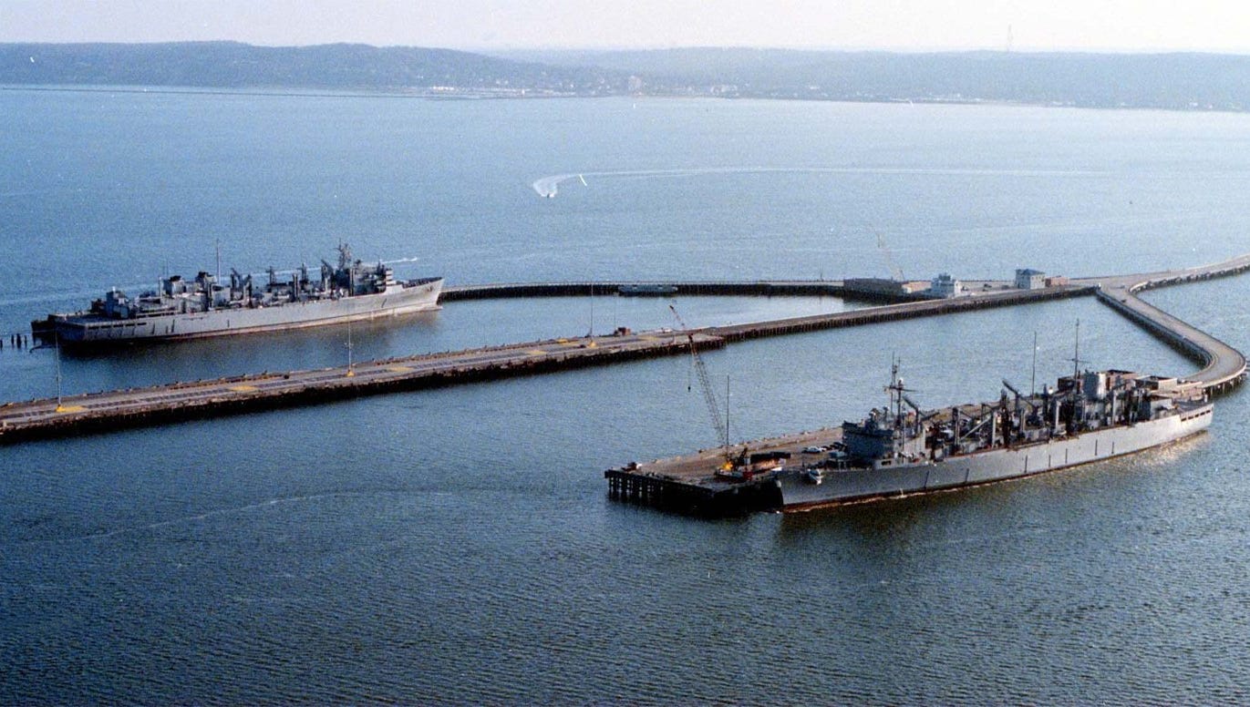 1 of 8 injured in naval base blast remains in hospital