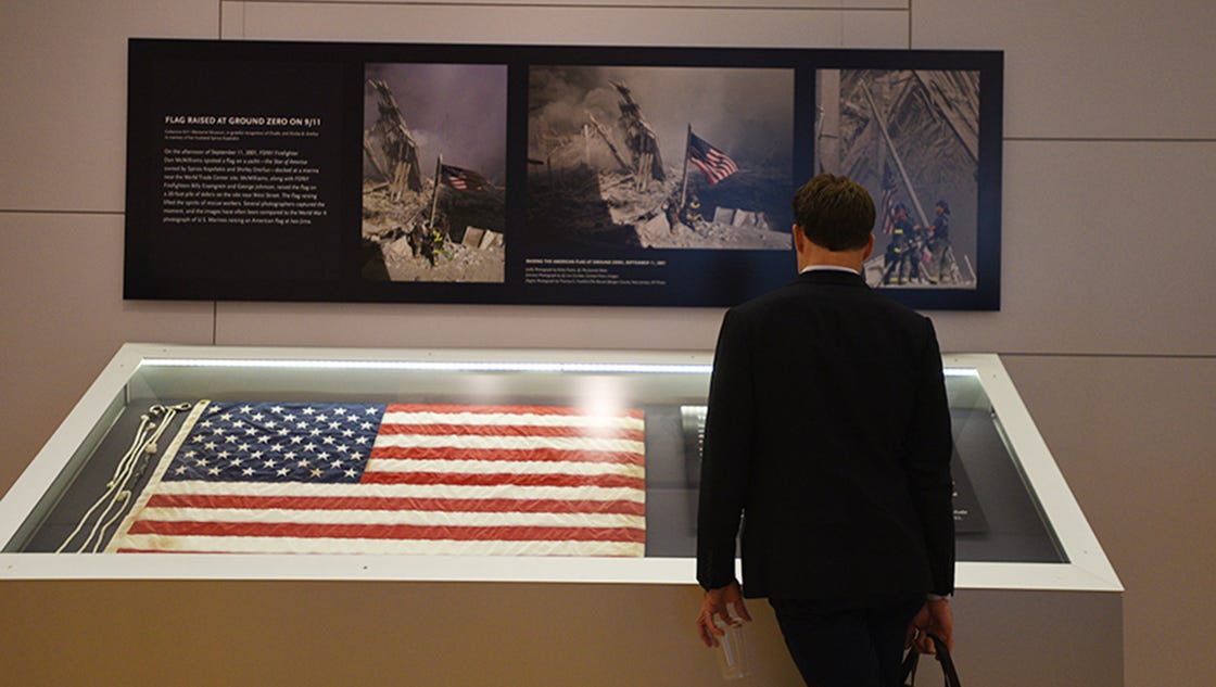 Flag from iconic photo returned to 9/11 Museum