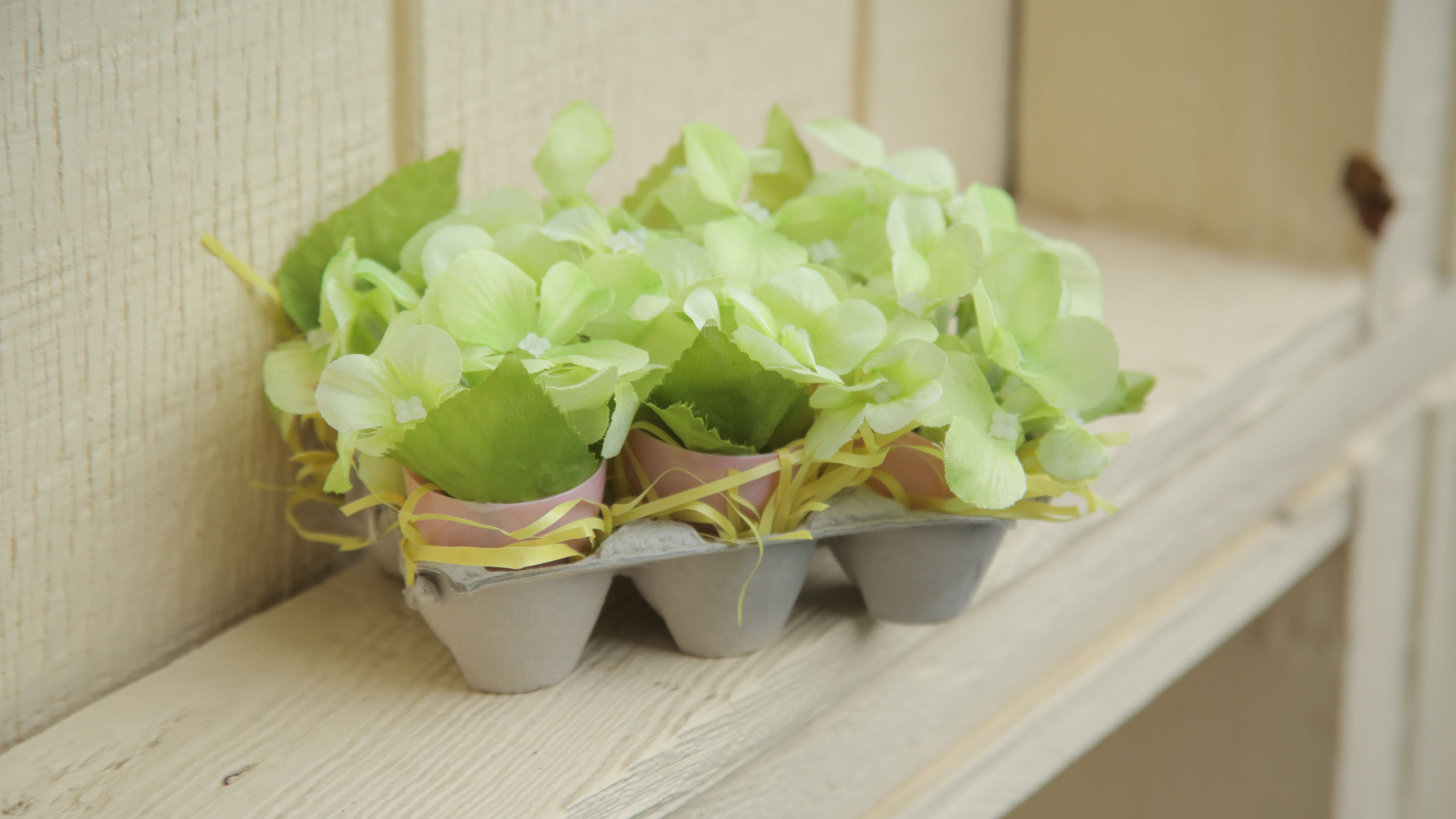 Reuse egg cartons with these decorative craft ideas