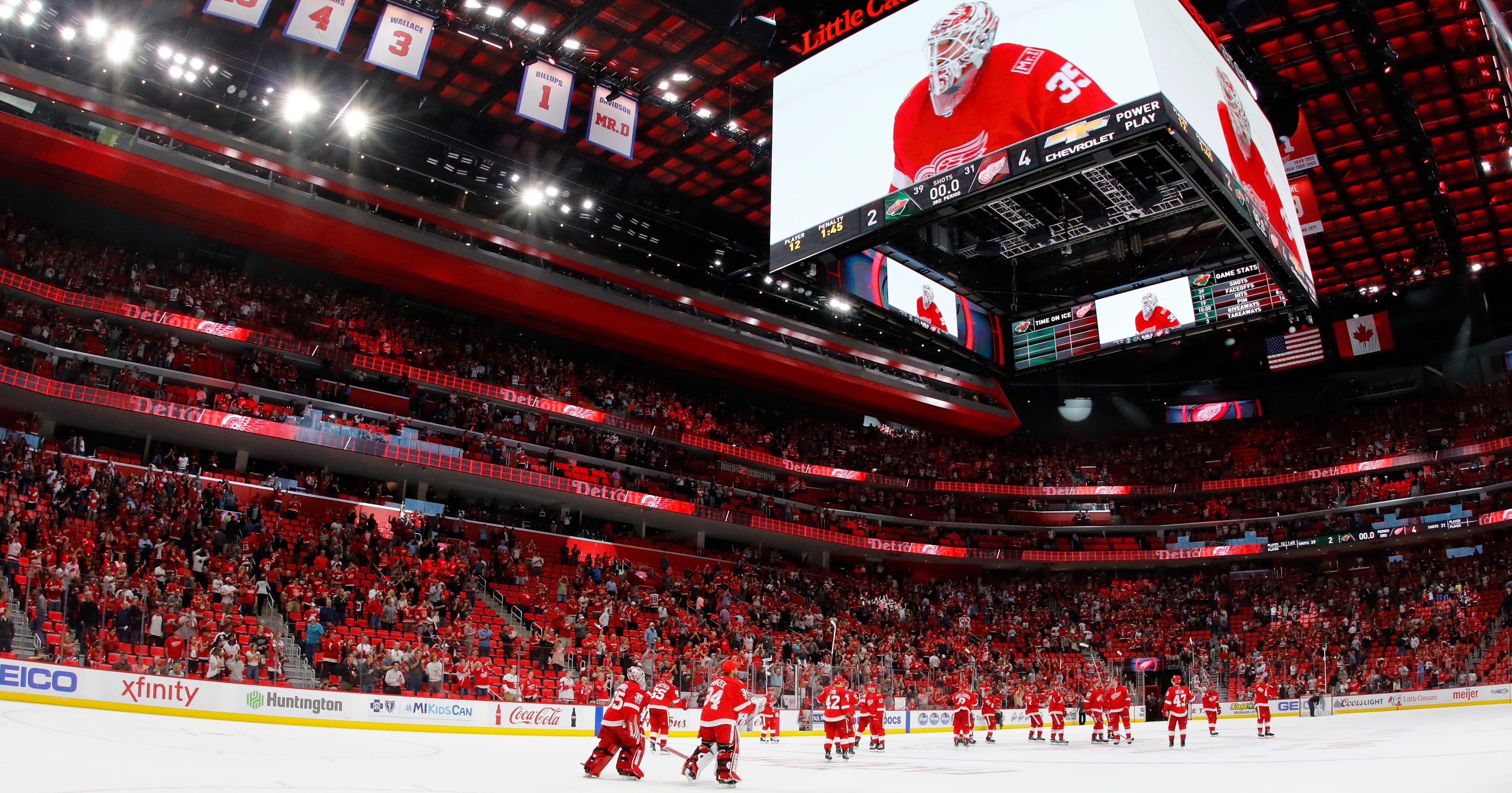 Detroit Red Wings christen striking new Little Caesars Arena with win
