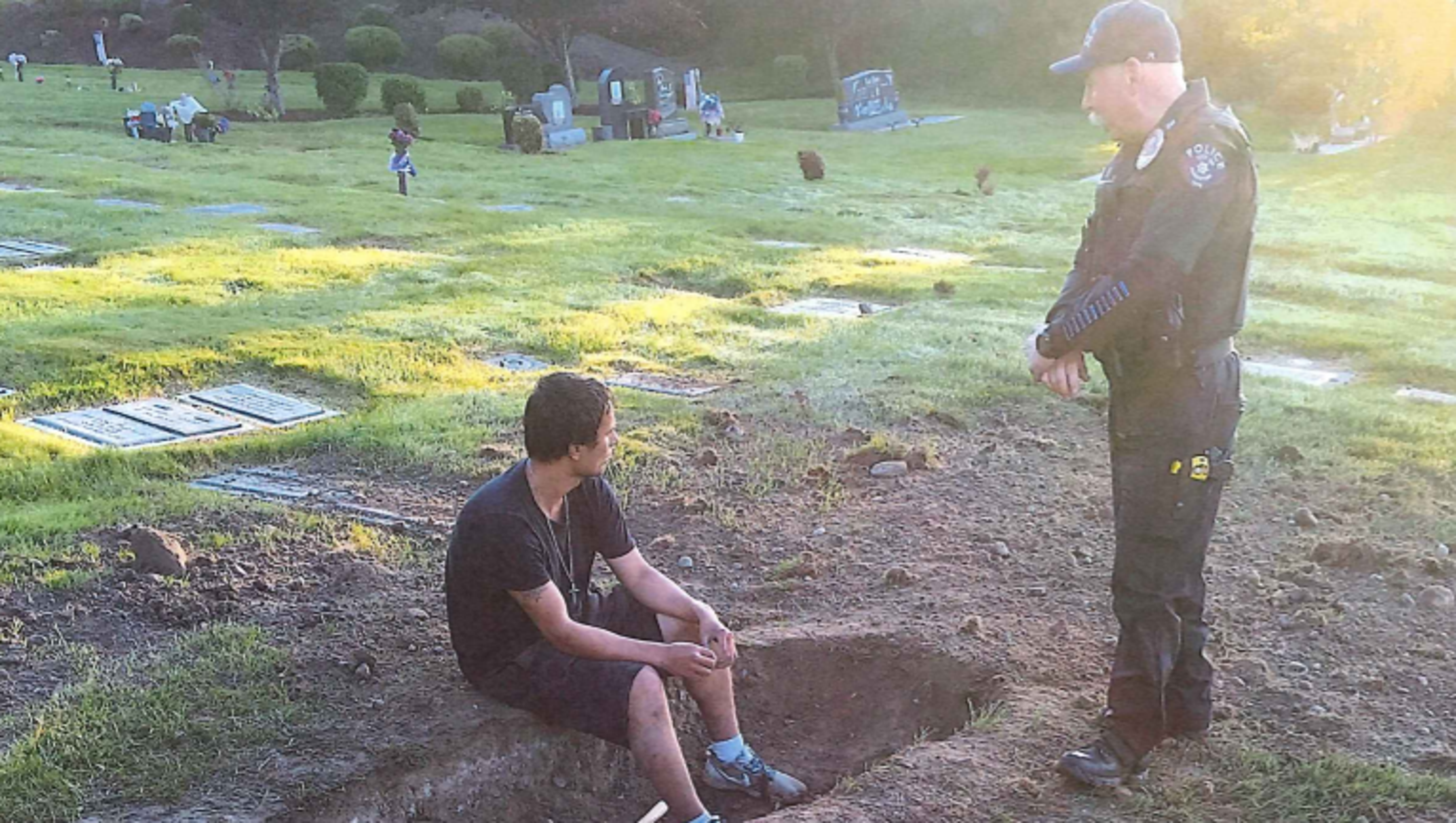 Man arrested for trying to dig up murdered brother's grave
