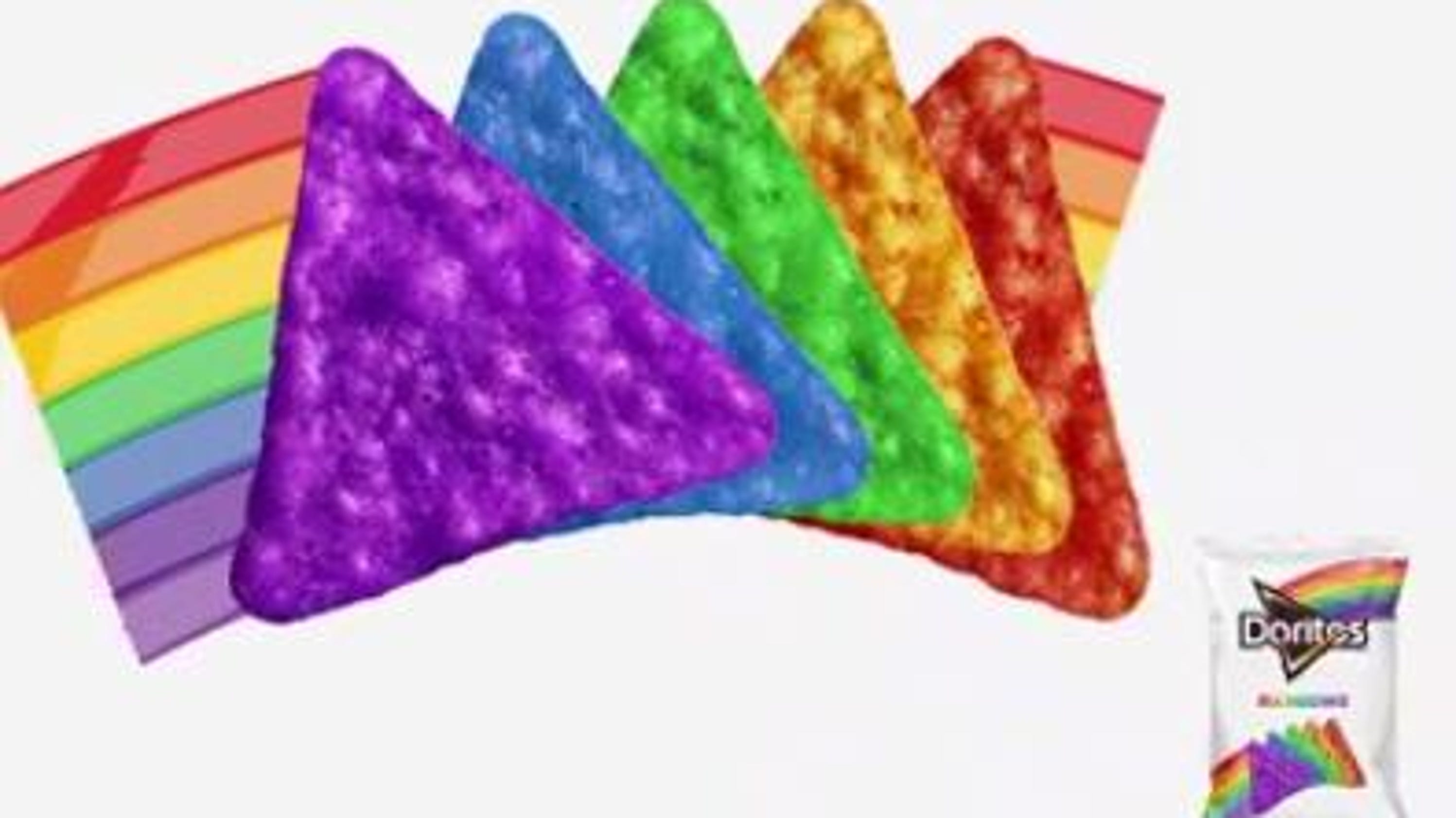 Doritos makes rainbow chips to support It Gets Better