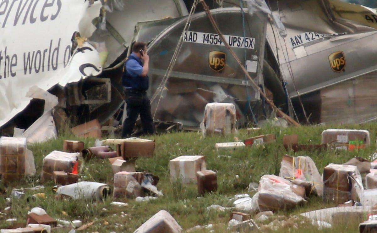 UPS cargo plane crashes in Alabama