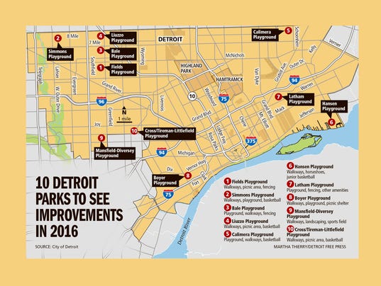 Newly found Detroit bond money to pay for park upgrades