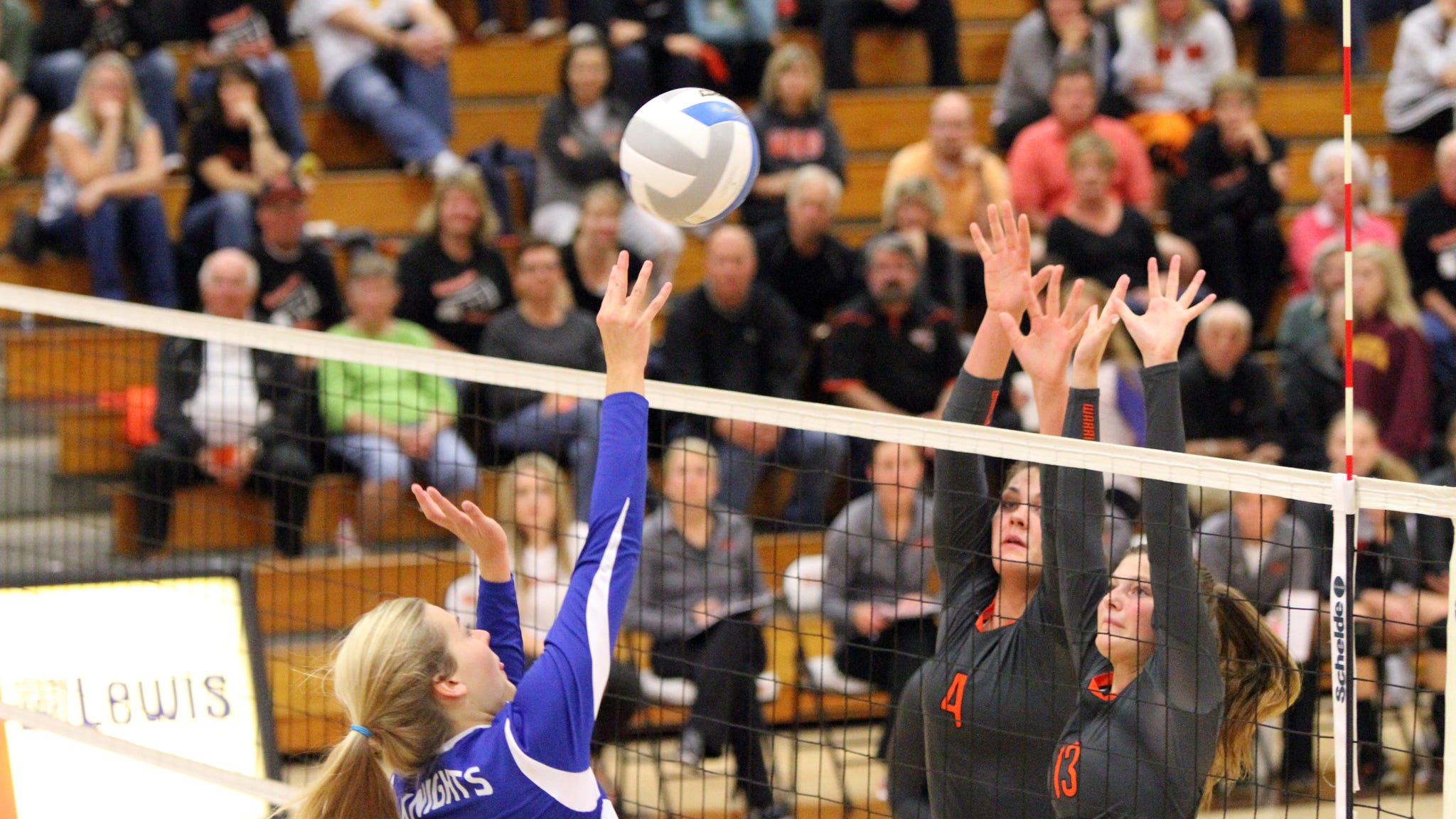 Volleyball: Road-tested Knights ease past Warriors