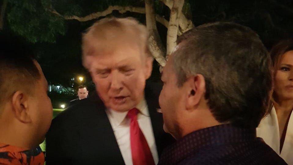 Eddie Calvo among 7 governors backing Trump for Nobel Peace Prize